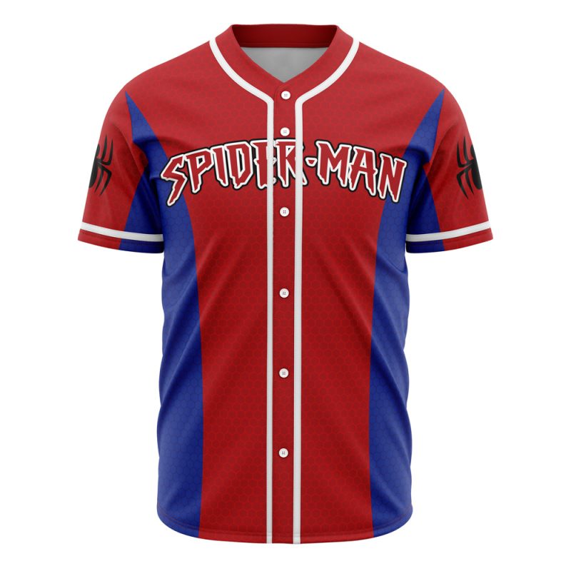 Spiderman Marvel Baseball Jersey - Anime Bad Ape