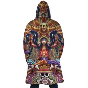 Trippy Monkey D. Luffy One Piece Dream Cloak Coat - Anime Bad Ape