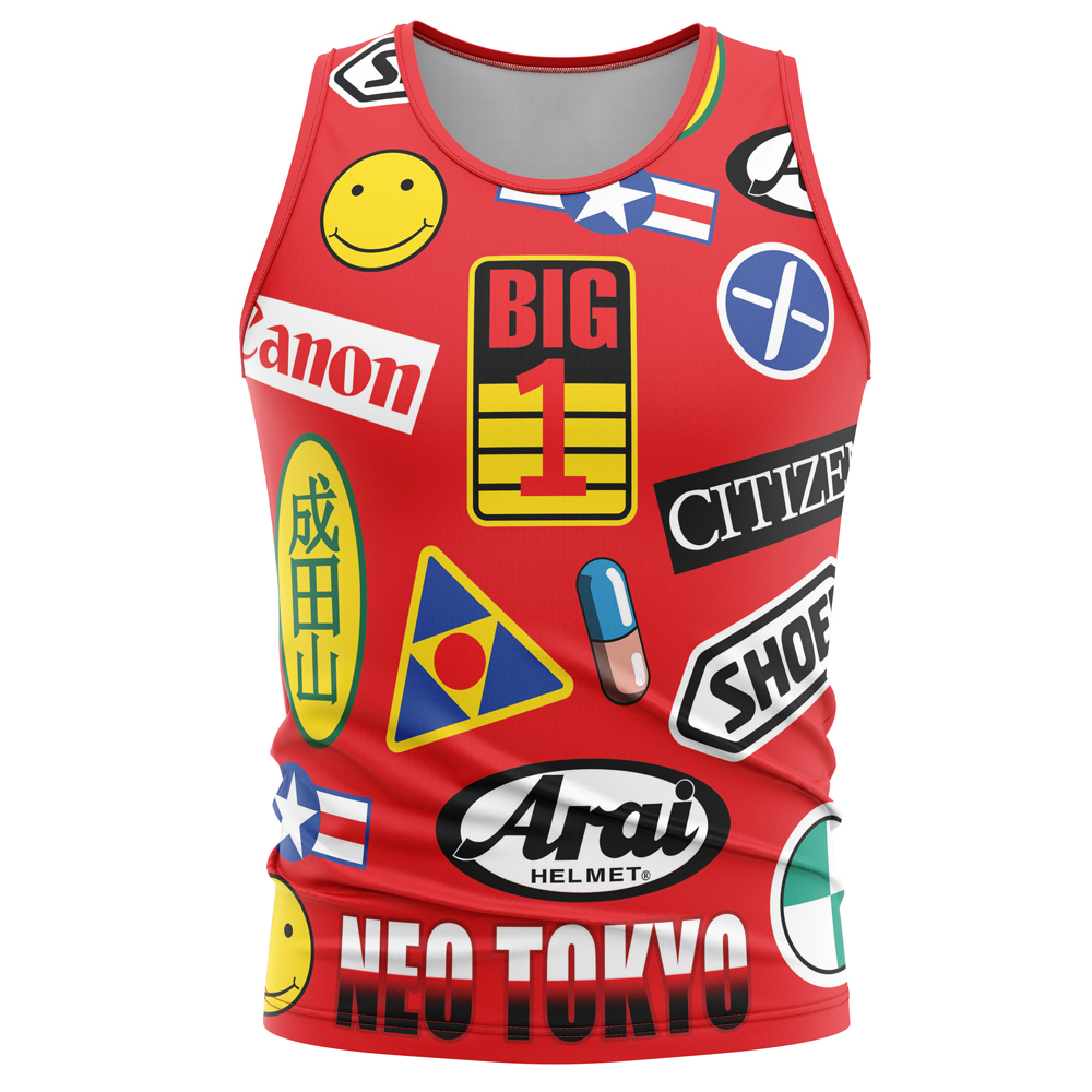 Akira Full Decals Tank Top - Anime Bape