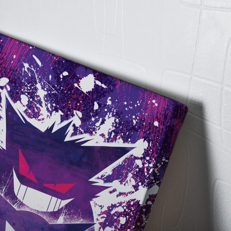 Trippy Ghostly Evolution Ghastly Haunter Gengar Pokemon Canvas Print ...