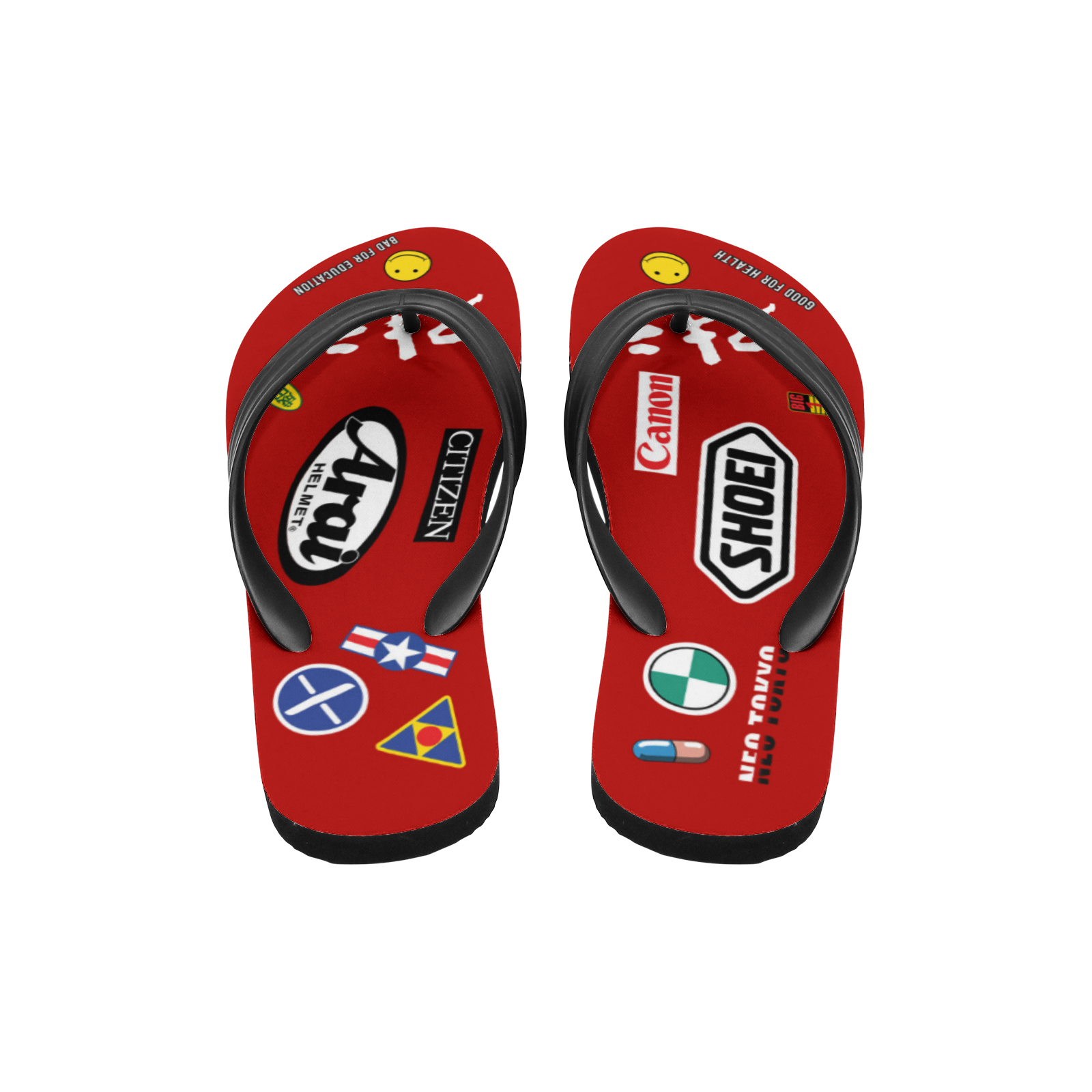 Akira Kaneda Bike Custom Flip Flops - AnimeBape