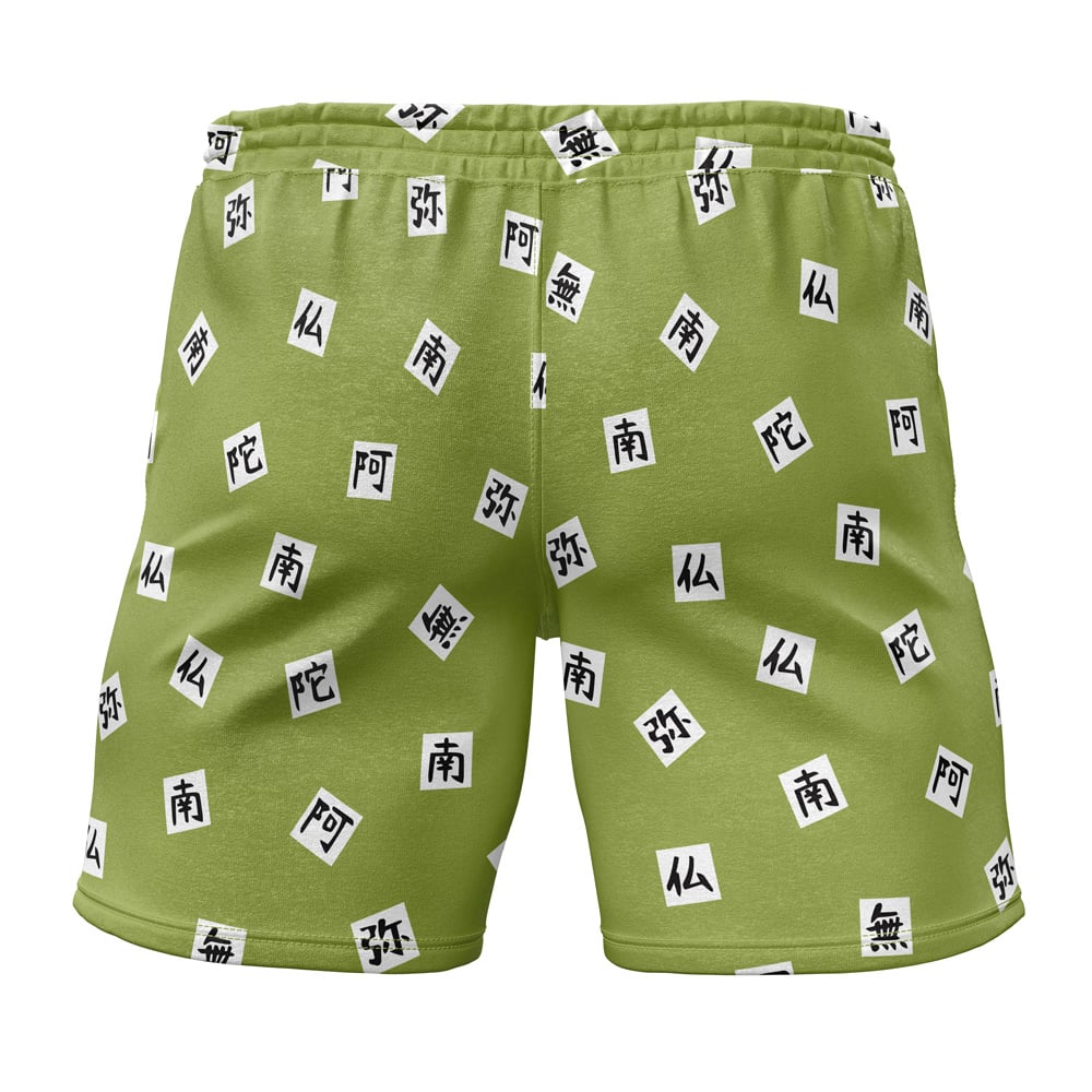 Luffy Wano pattern One Piece Gym Shorts - AnimeBape