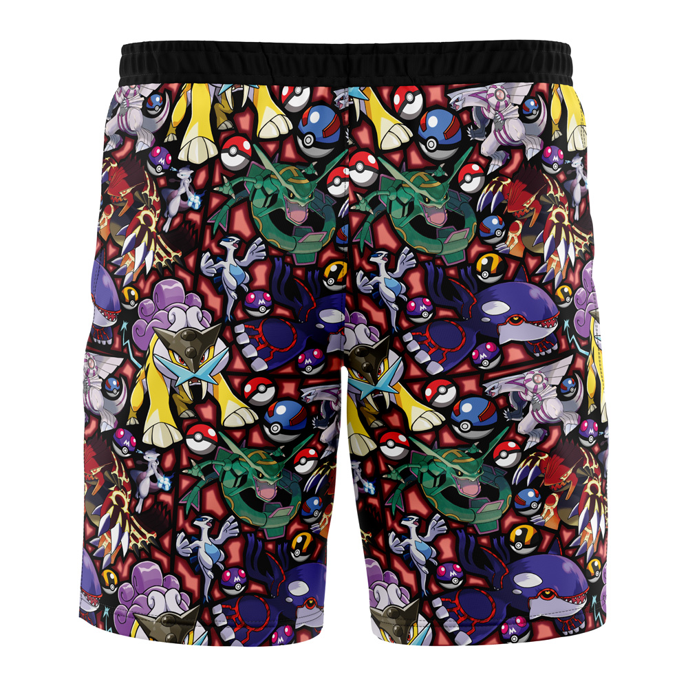 Legendary Pokemon Pokemon Board Shorts Swim Trunks - AnimeBape