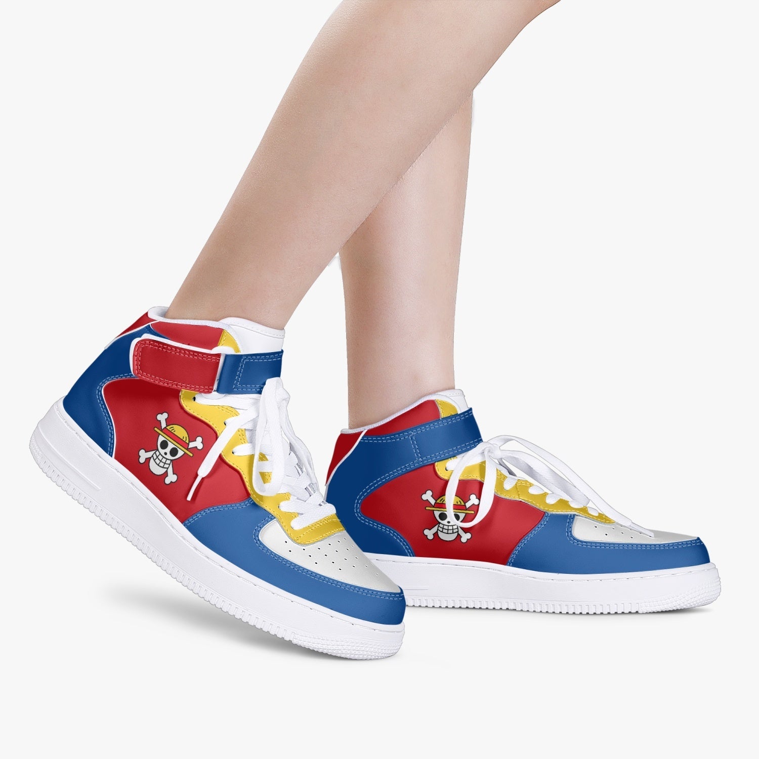 Monkey D. Luffy One Piece Force 1 High Shoes - AnimeBape