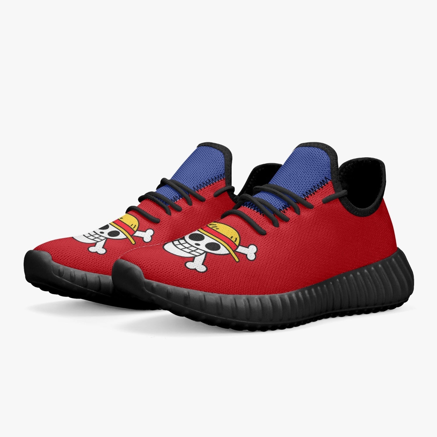 Monkey D. Luffy One Piece Mesh Knit Bounce Shoes - AnimeBape