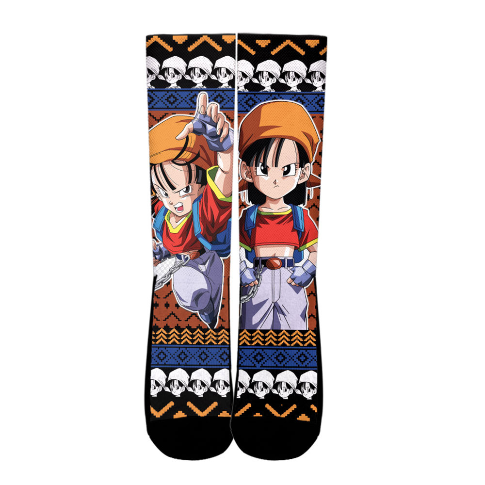 Pan Socks Dragon Ball Custom Ugly Christmas Anime Socks - AnimeBape