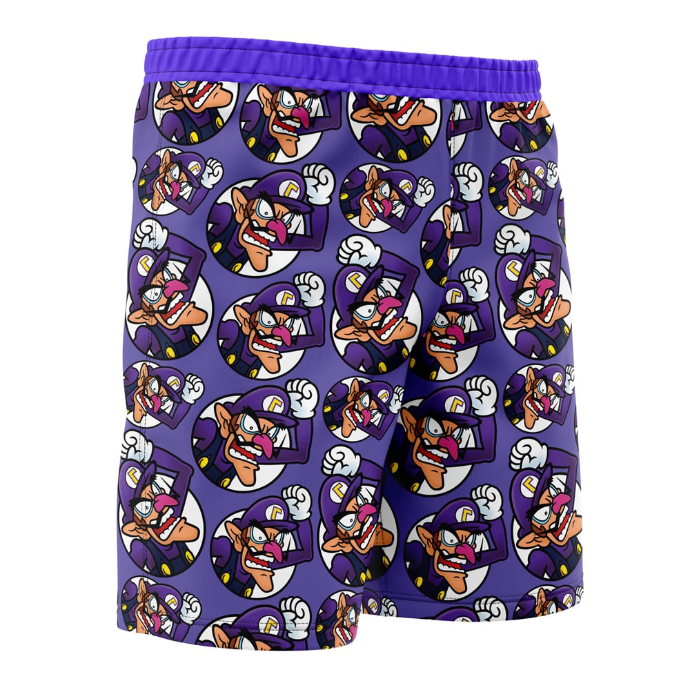 Waluigi Super Mario Board Shorts Swim Trunks - AnimeBape