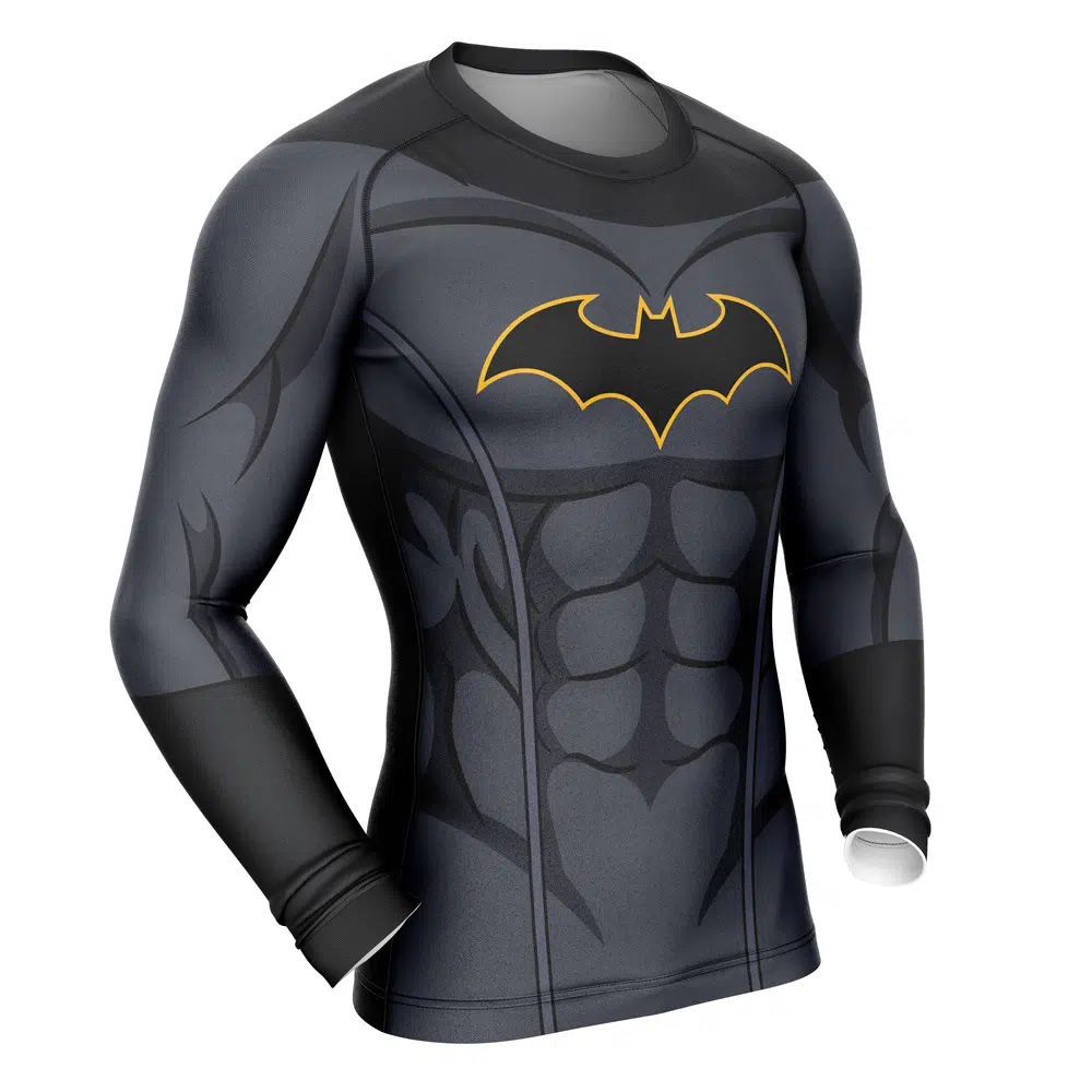 Batman DC Comics Long Sleeve Rash Guard Compression - AnimeBape
