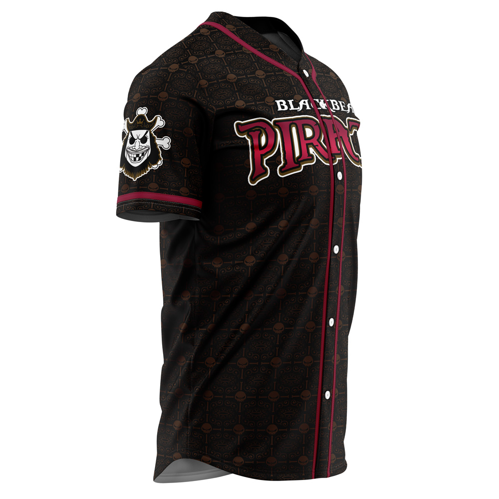 Blackbeard Pirates Blackbeard One Piece Baseball Jersey - AnimeBape