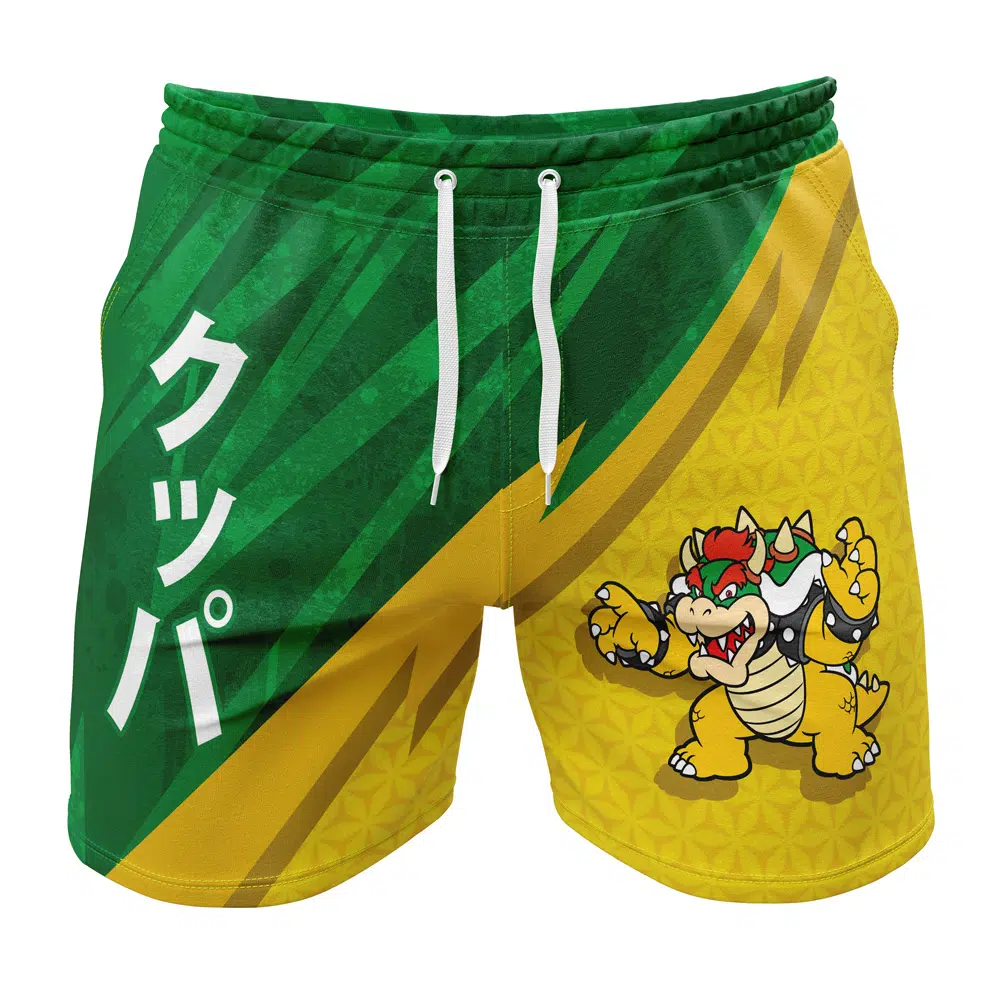 Bowser Mario Bros Gym Shorts - AnimeBape