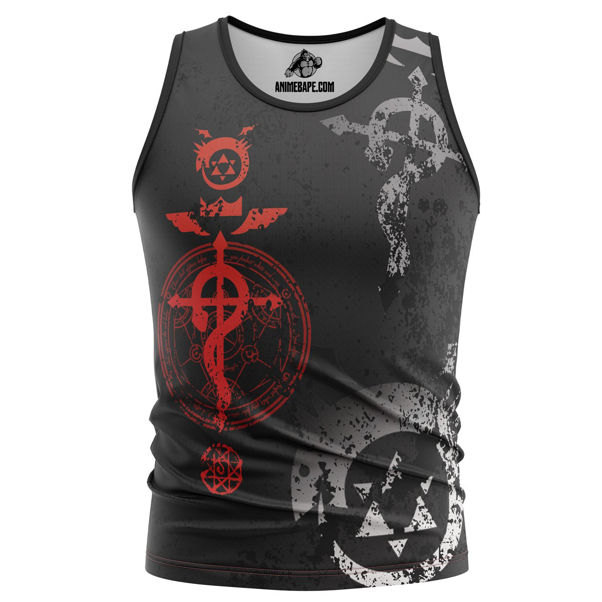 Edward Elric Transmutation Circle Fullmetal Alchemist Tank Top - AnimeBape