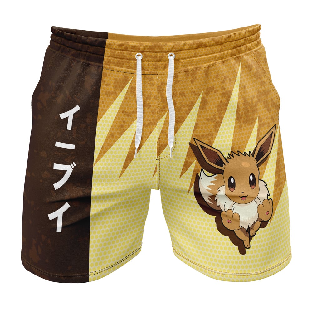 Eevee Classic Pokemon Gym Shorts - AnimeBape