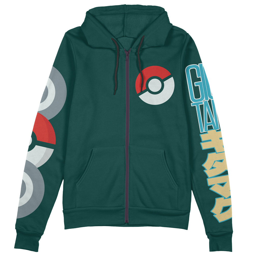 Gigantamax Snorlax Pokemon Streetwear Zip Hoodie Jacket - AnimeBape