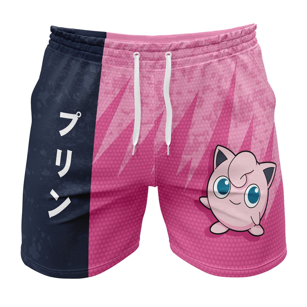 Jigglypuff Classic Pokemon Gym Shorts - AnimeBape