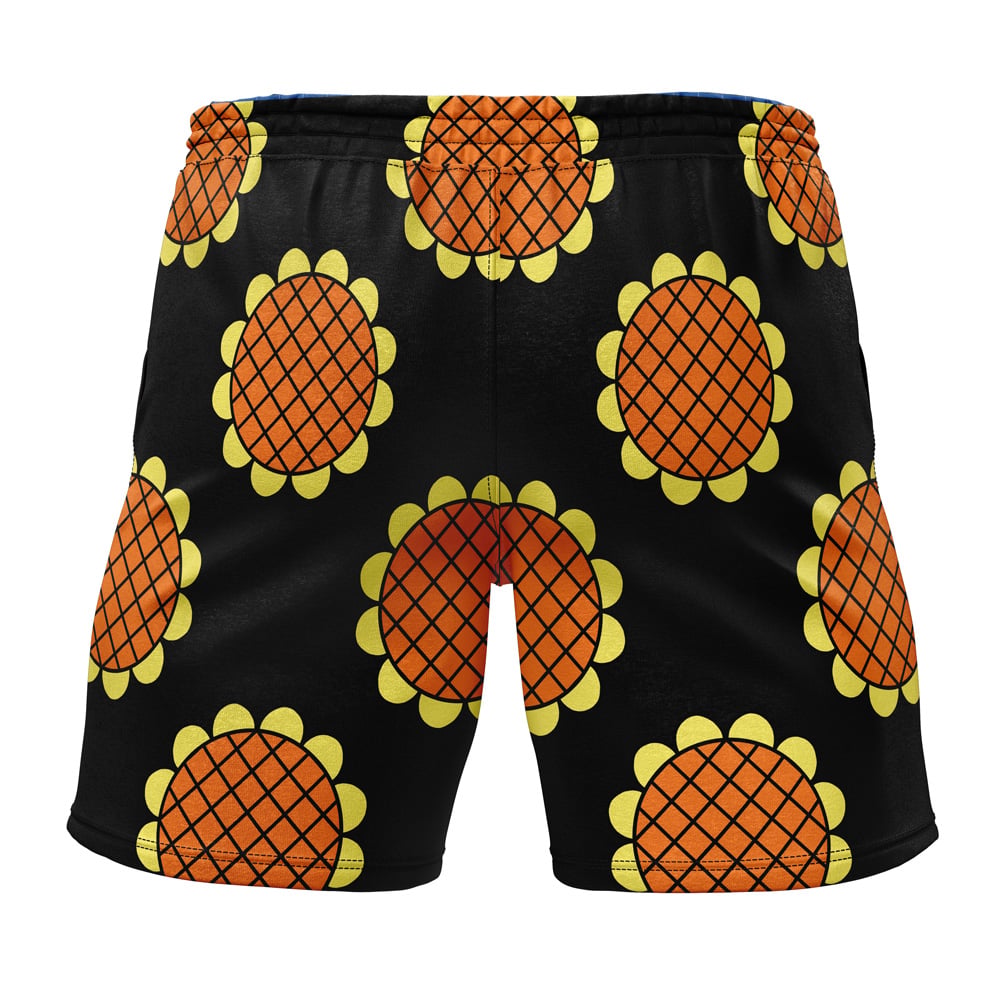 Monkey D. Luffy Black Dressrosa One Piece Gym Shorts - AnimeBape