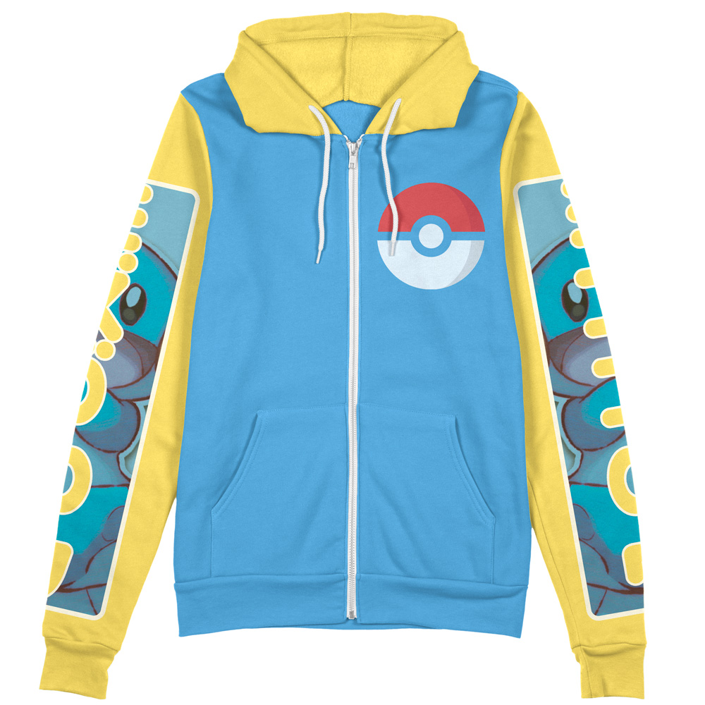 Mudkip Pokemon Streetwear Zip Hoodie Jacket - AnimeBape