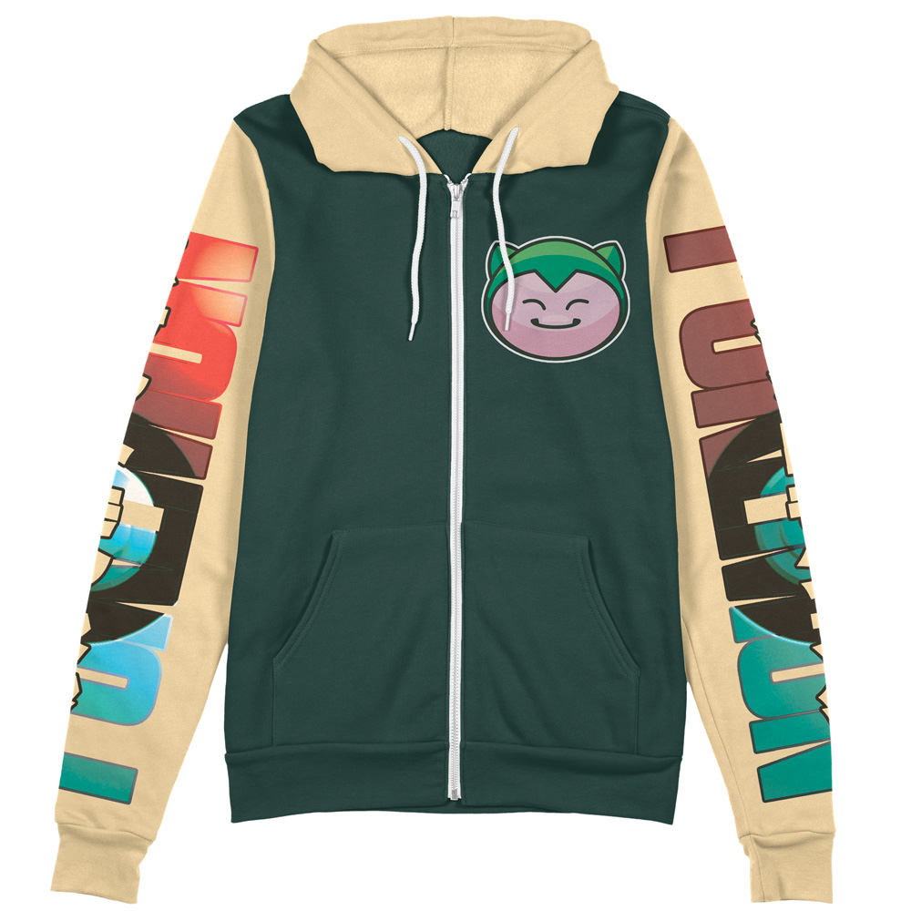 Snorlax Pokemon Streetwear Zip Hoodie Jacket - AnimeBape