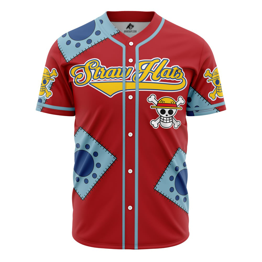 Straw Hats Luffy One Piece Baseball Jersey - AnimeBape