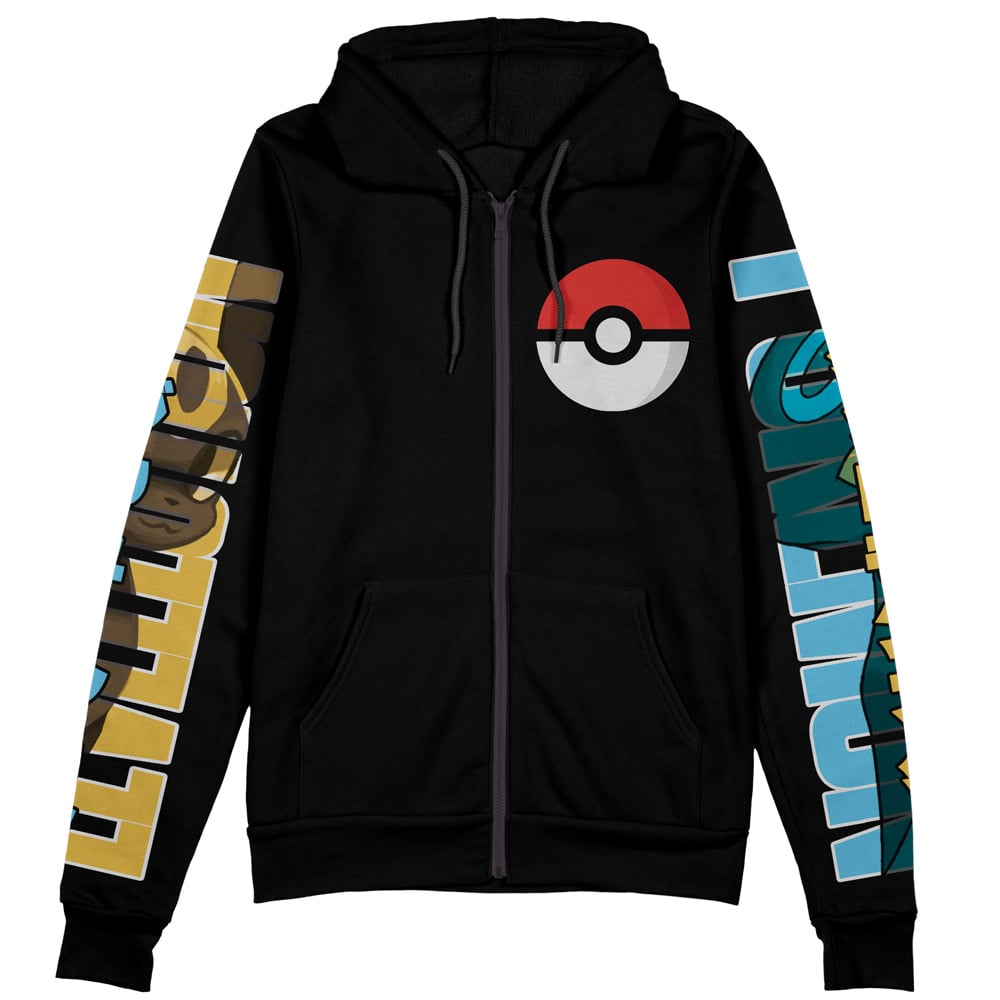 Umbreon Pokemon Streetwear Zip Hoodie Jacket - AnimeBape