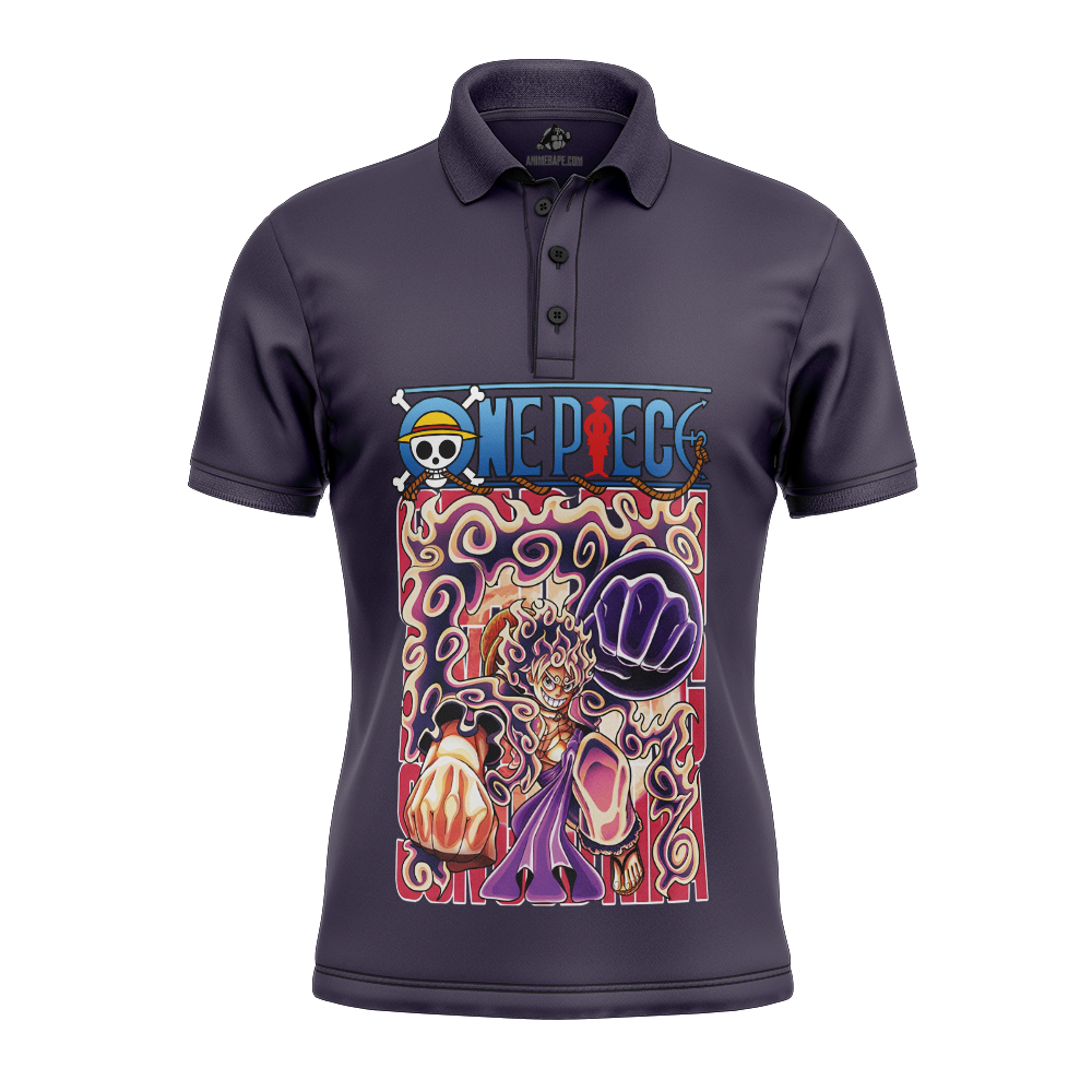 Gear 5th Luffy One Piece Polo Golf Shirt - AnimeBape