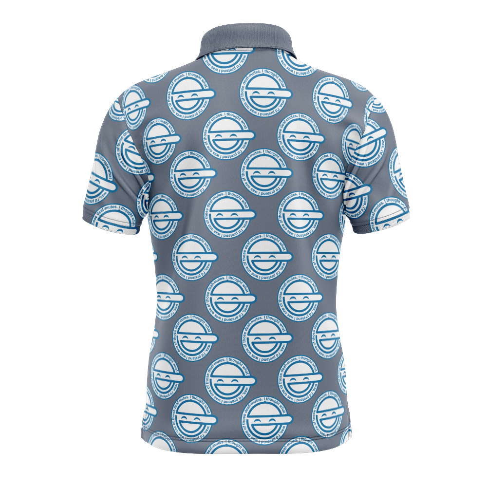 Laughing Man Ghost in the Shell polo - AnimeBape