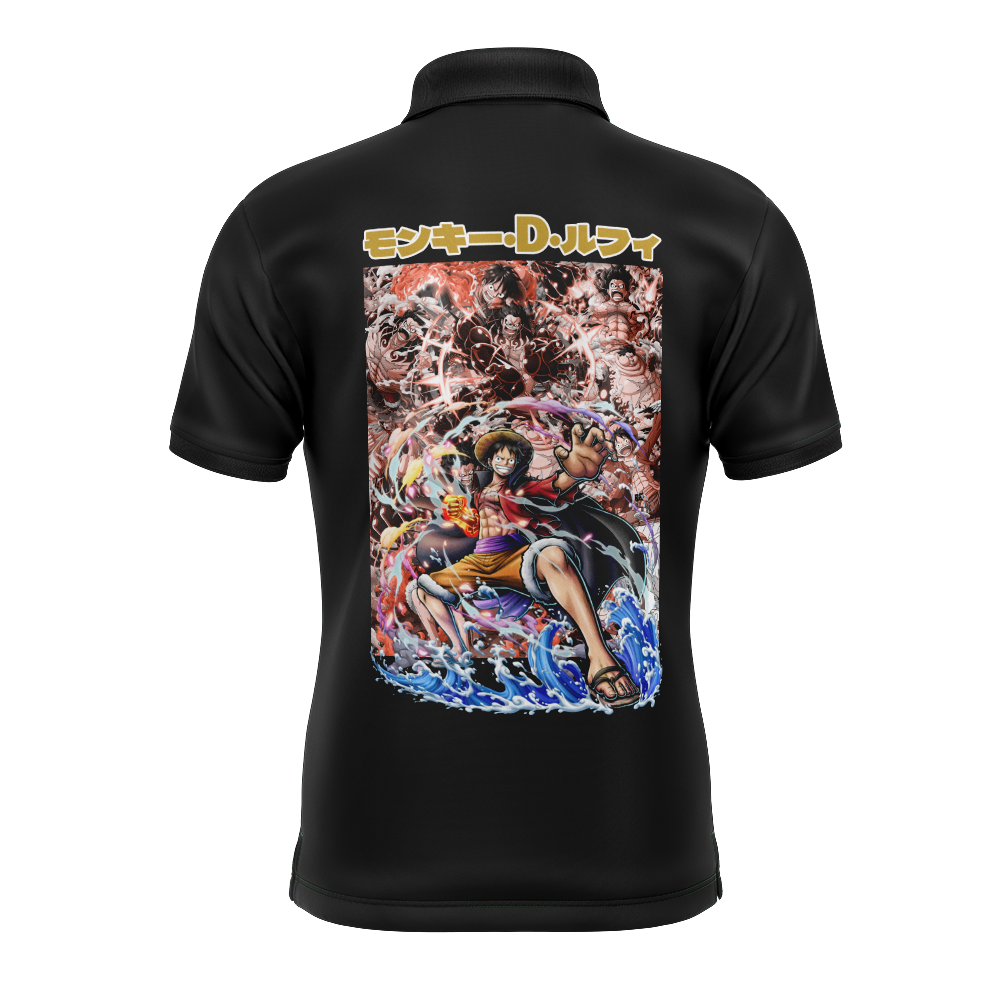 Monkey D. Luffy One Piece Polo Golf Shirt - AnimeBape