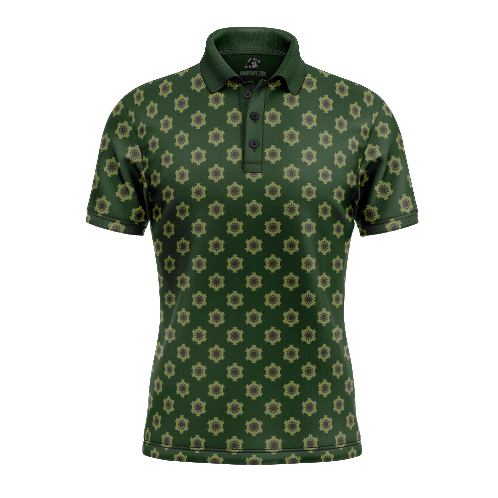 Zoro Wano Pattern One Piece Polo Shirt - AnimeBape