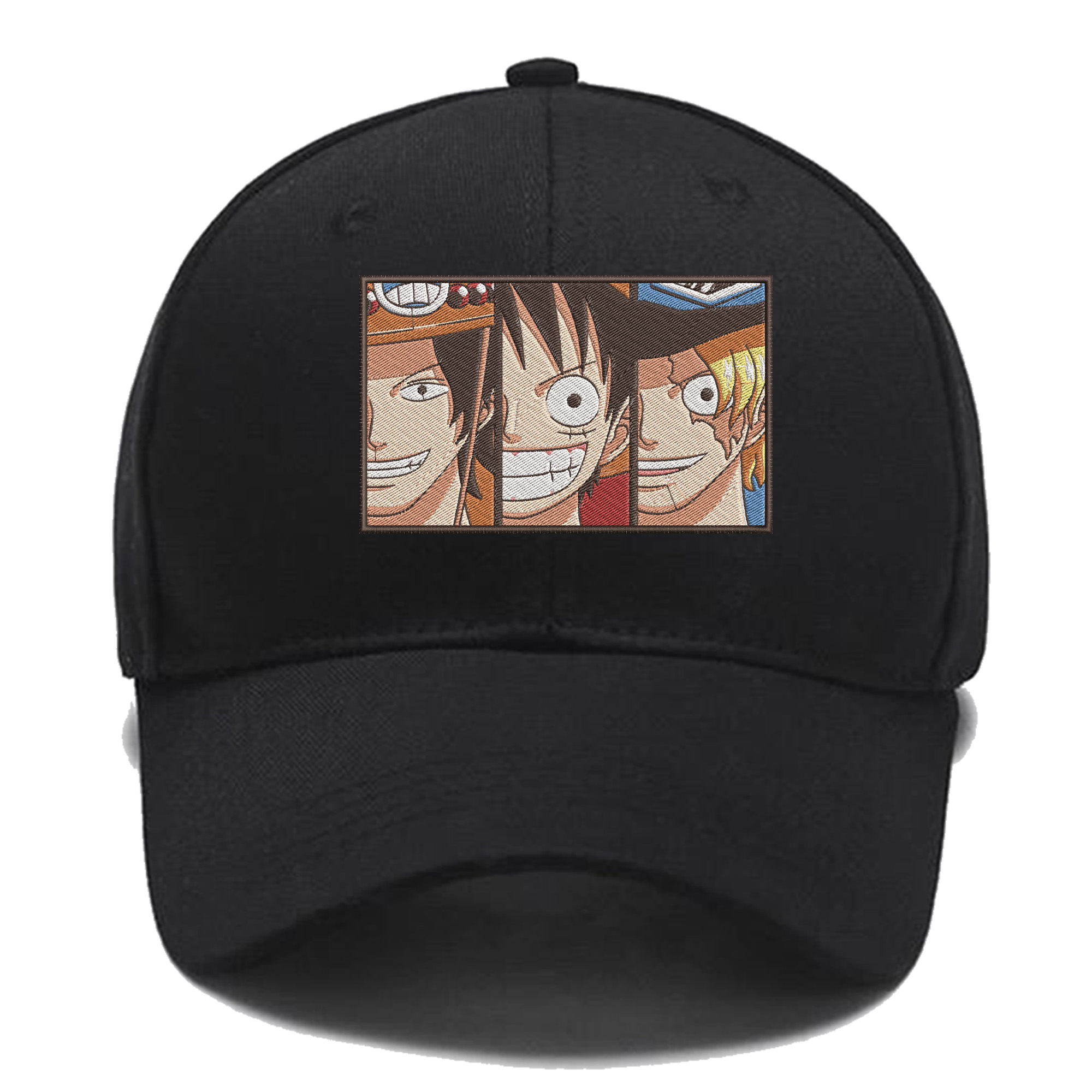 Luffy Strawhat Gang One Piece Embroidered Baseball Cap - AnimeBape