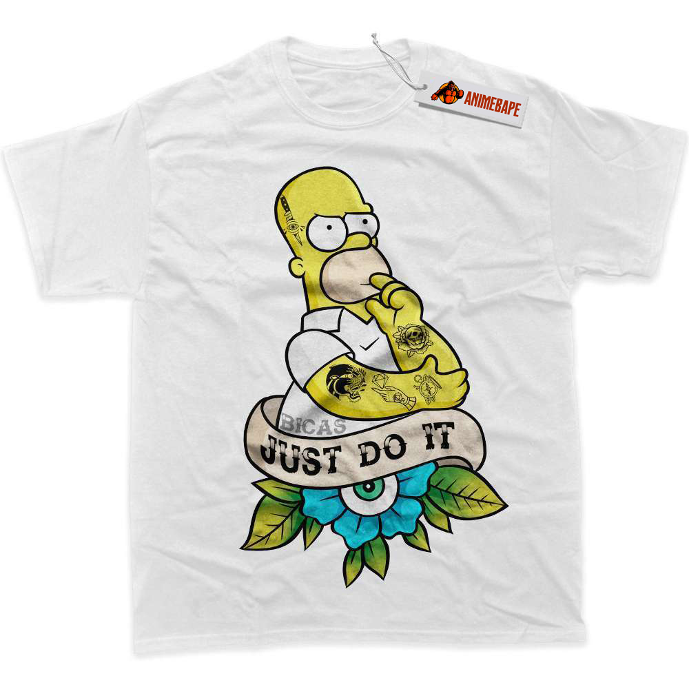 The Simpsons Homer Simpson Graphic Tee - Animated Shirt - AnimeBape
