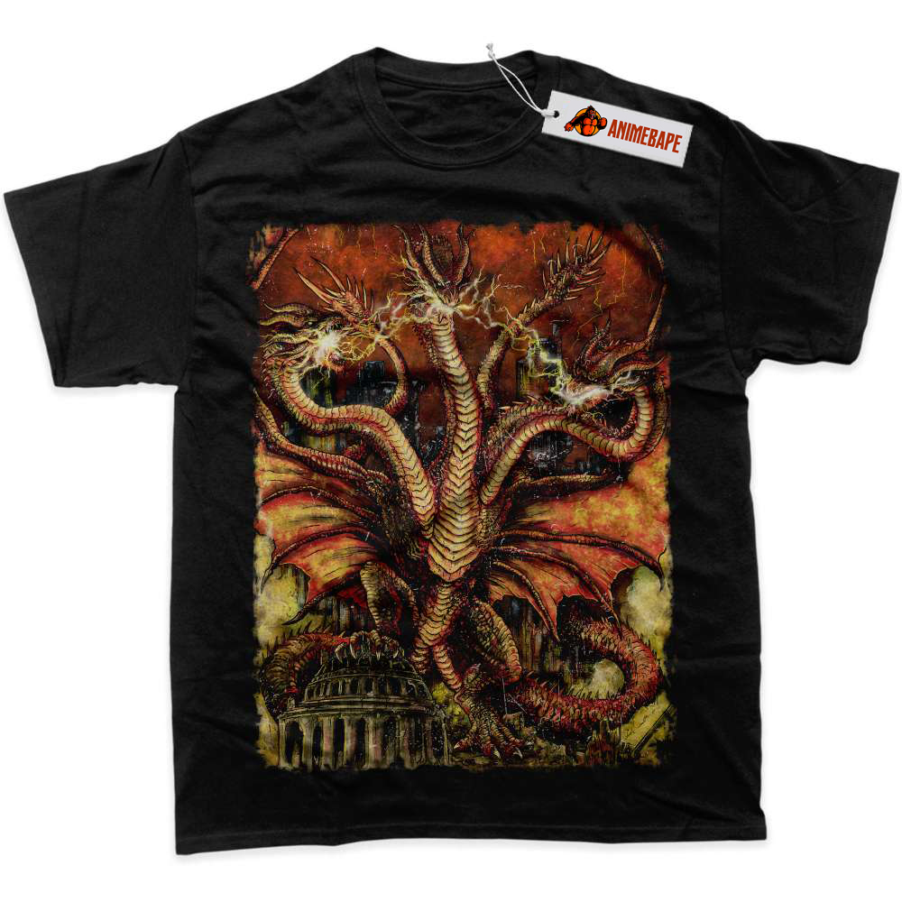 King Ghidorah Godzilla Graphic Tee, Movie Shirt for Fans - AnimeBape