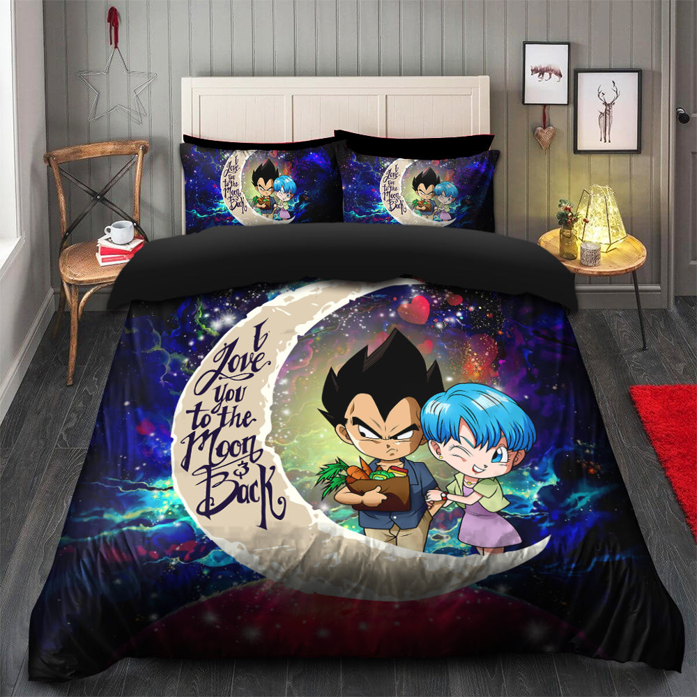 Dragon Ball Bedding Set - Vegeta Bulma Love You To The Moon Duvet ...