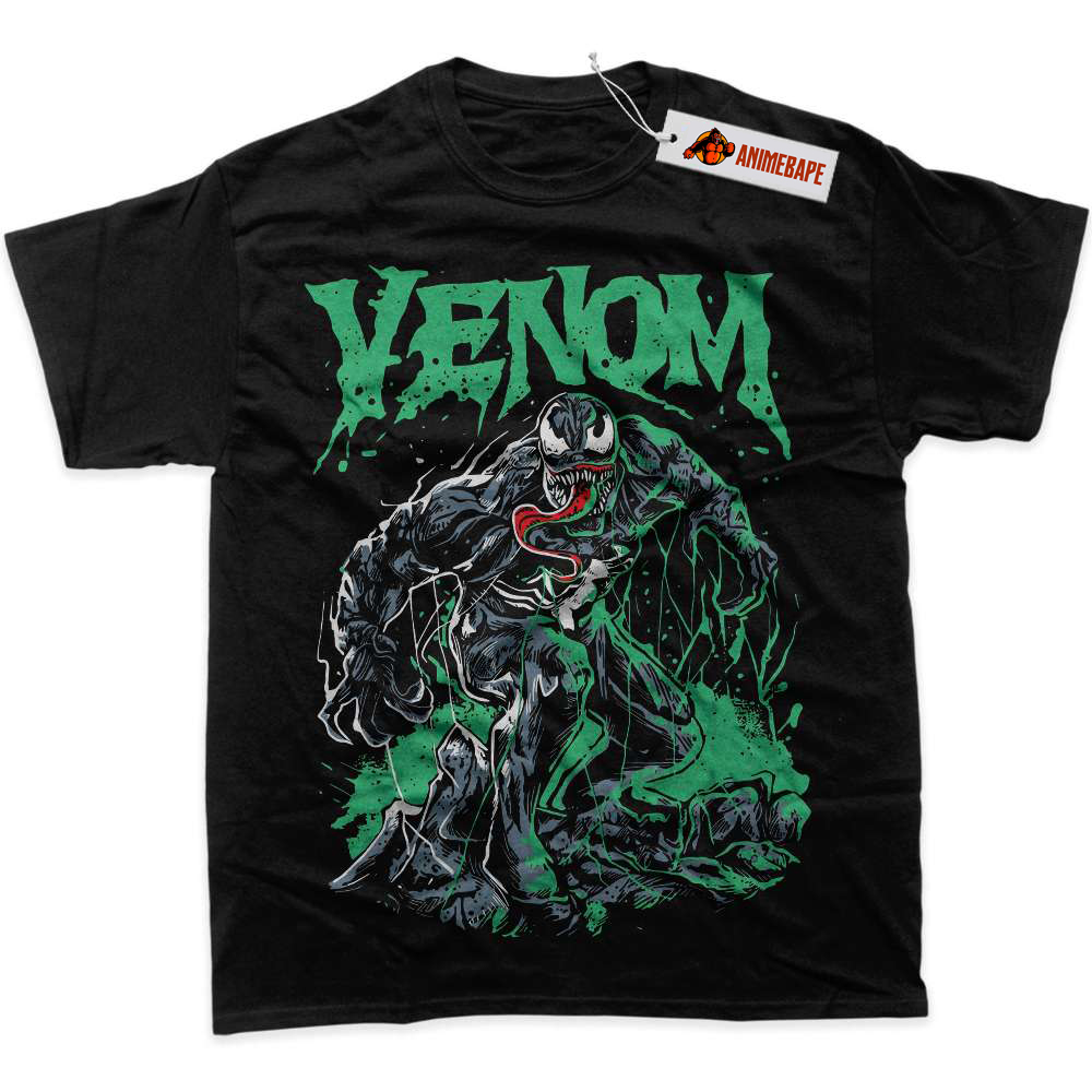 Venom Graphic Tee, Marvel Comics Shirt for Fans and Collectors - AnimeBape