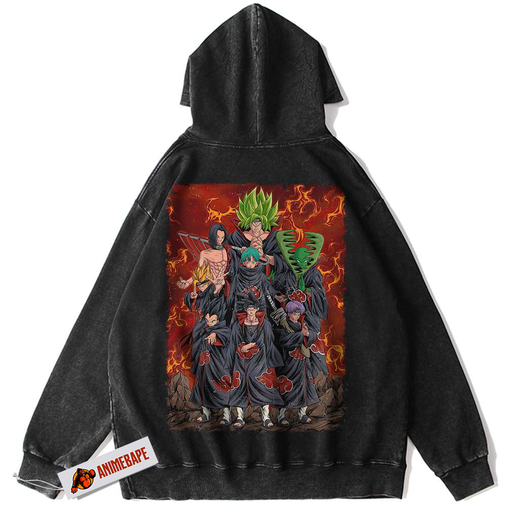 Akatsuki Dragon Ball Z Vintage Hoodie, Anime Hoodie for Fans - AnimeBape