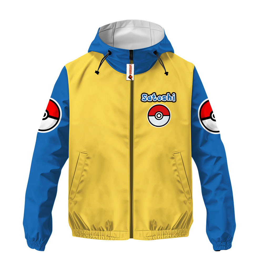 Pokemon Ash Ketchum Windbreaker Jacket for Fans and Collectors - AnimeBape