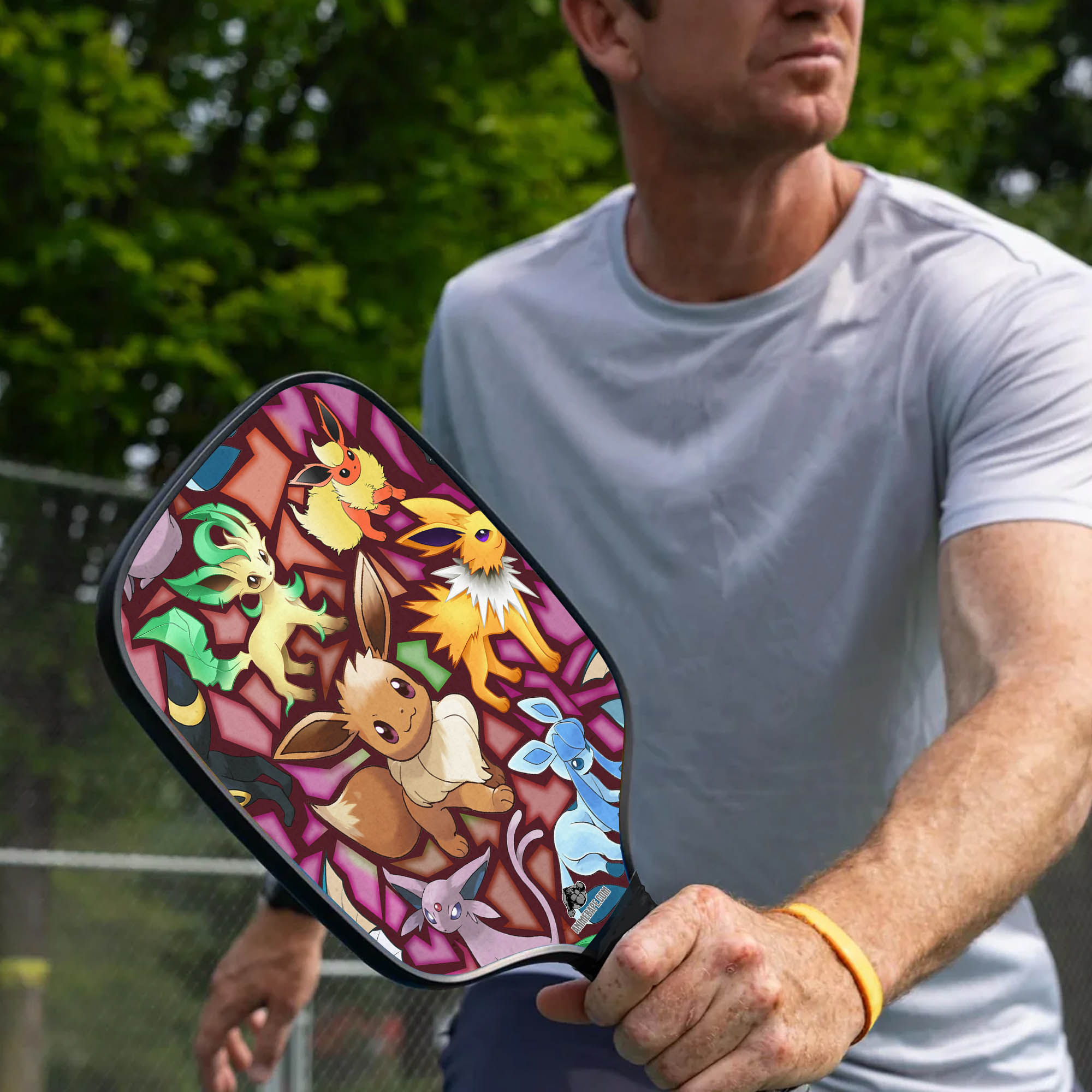 Custom Eevee Evolutions Pokemon Pickleball Paddle - AnimeBape