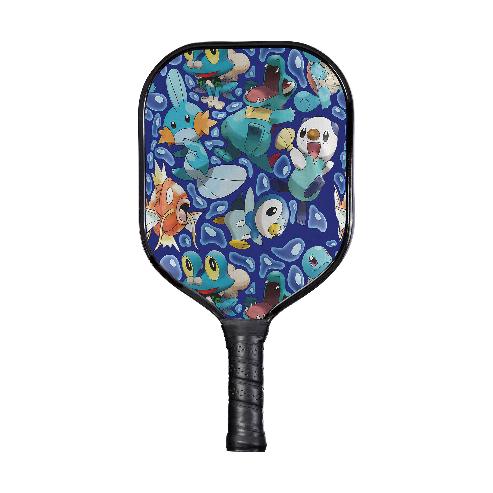 Custom Water Type Starters Pokemon Pickleball Paddle - AnimeBape