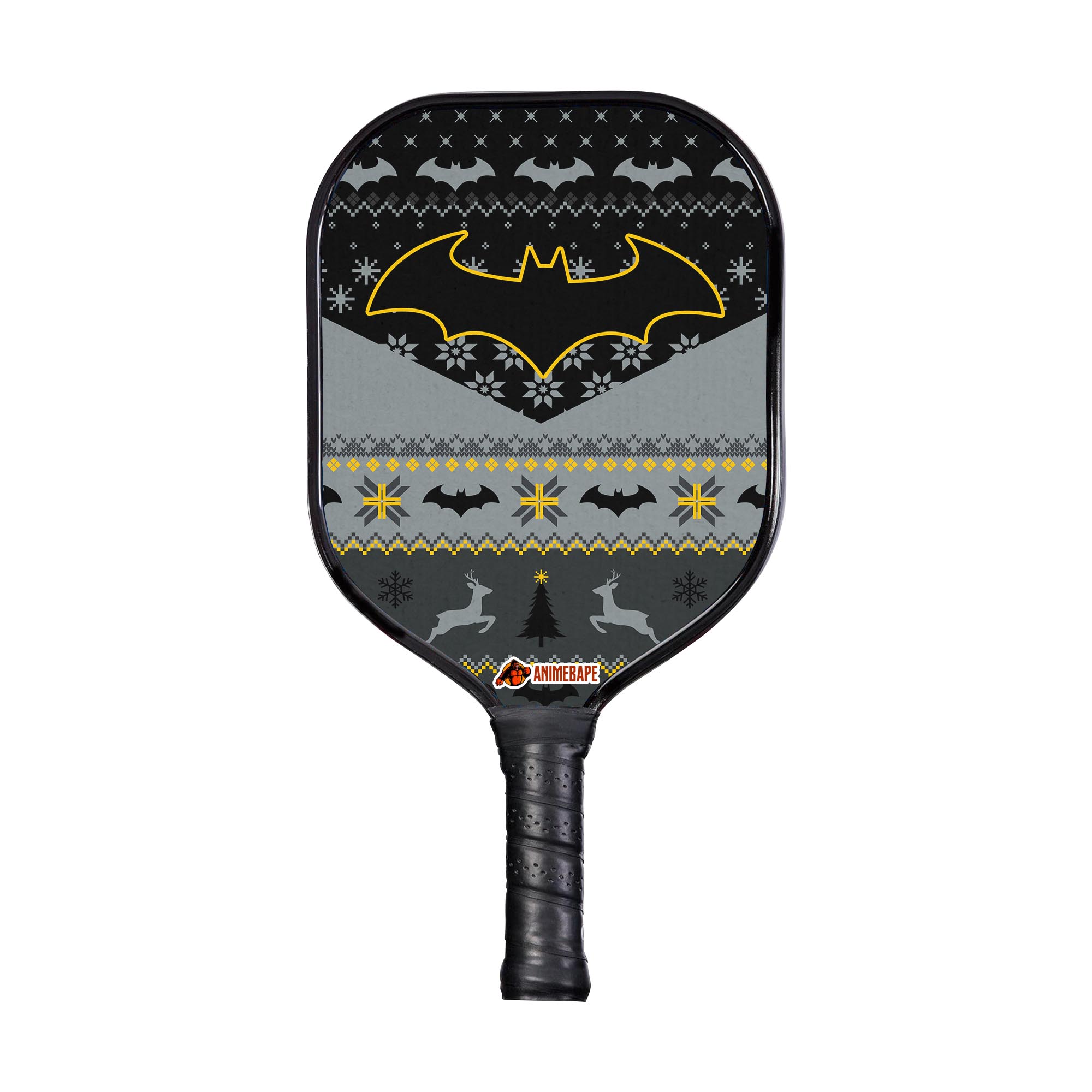Custom Xmas Batman DC Comics Pickleball Paddle - AnimeBape