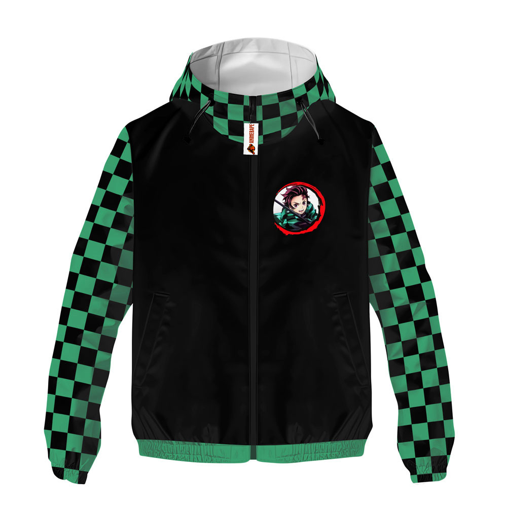 Tanjiro Anime Windbreaker Jacket for Fans and Cosplay Apparel - AnimeBape