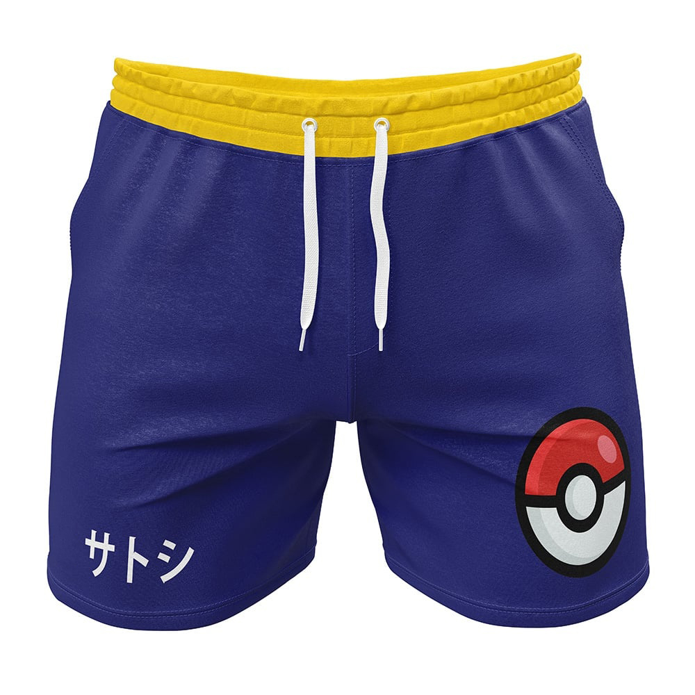 Ash Ketchum Pokemon Gym Shorts - AnimeBape