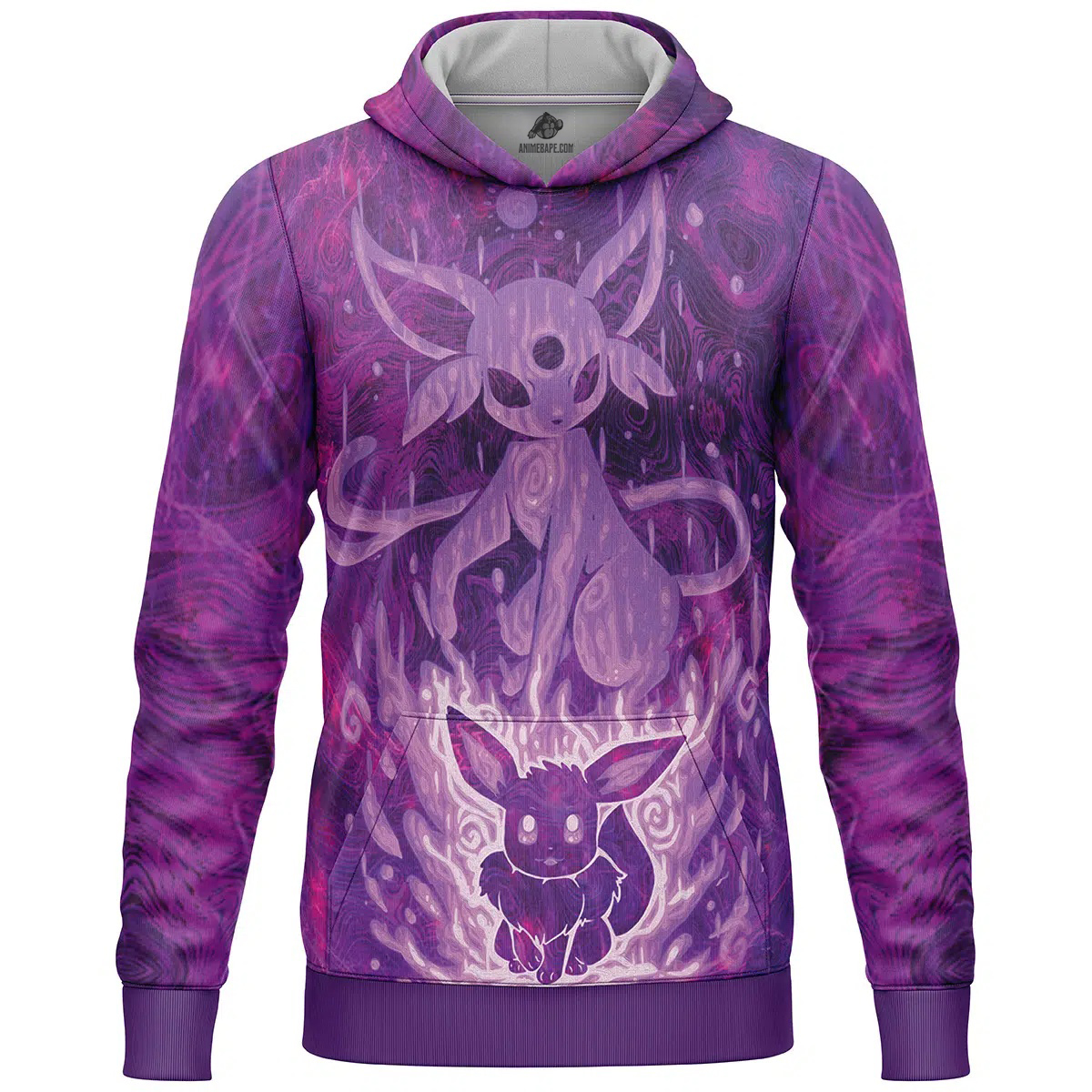 Blazing Espeon Pokemon Lightweight Hoodie - AnimeBape