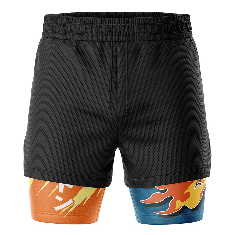 Charizard Attack V2 Pokemon Compression Workout Training Shorts (2-in-1 ...