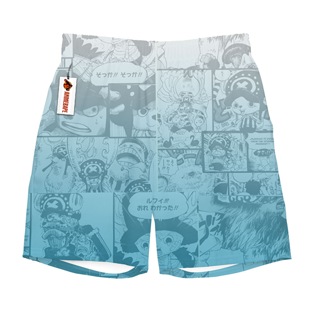 Chopper Board Shorts Pants Manga Style One Piece - AnimeBape
