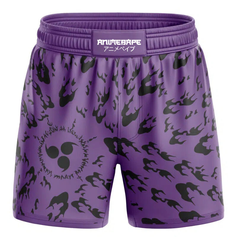 Curse Mark Shippuden BJJ MMA Fight Shorts - AnimeBape