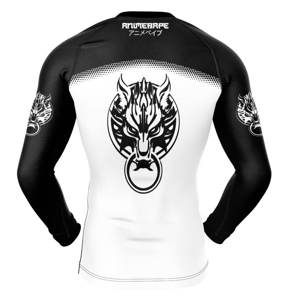 Fenrir Final Fantasy 7 Long Sleeve Rash Guard Compression Shirt - AnimeBape
