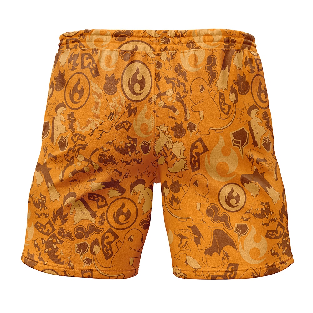 Fire Pokemon Gym Shorts - AnimeBape