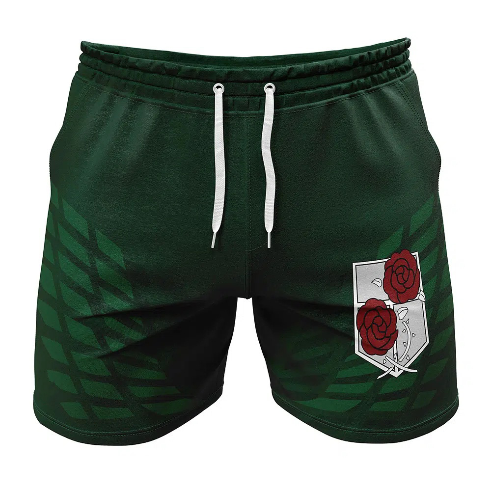 Garrison Attack on Titan Gym Shorts - AnimeBape