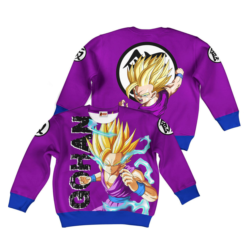 Kids Hoodie Gohan Super Saiyan Anime Dragon Ball Z - AnimeBape