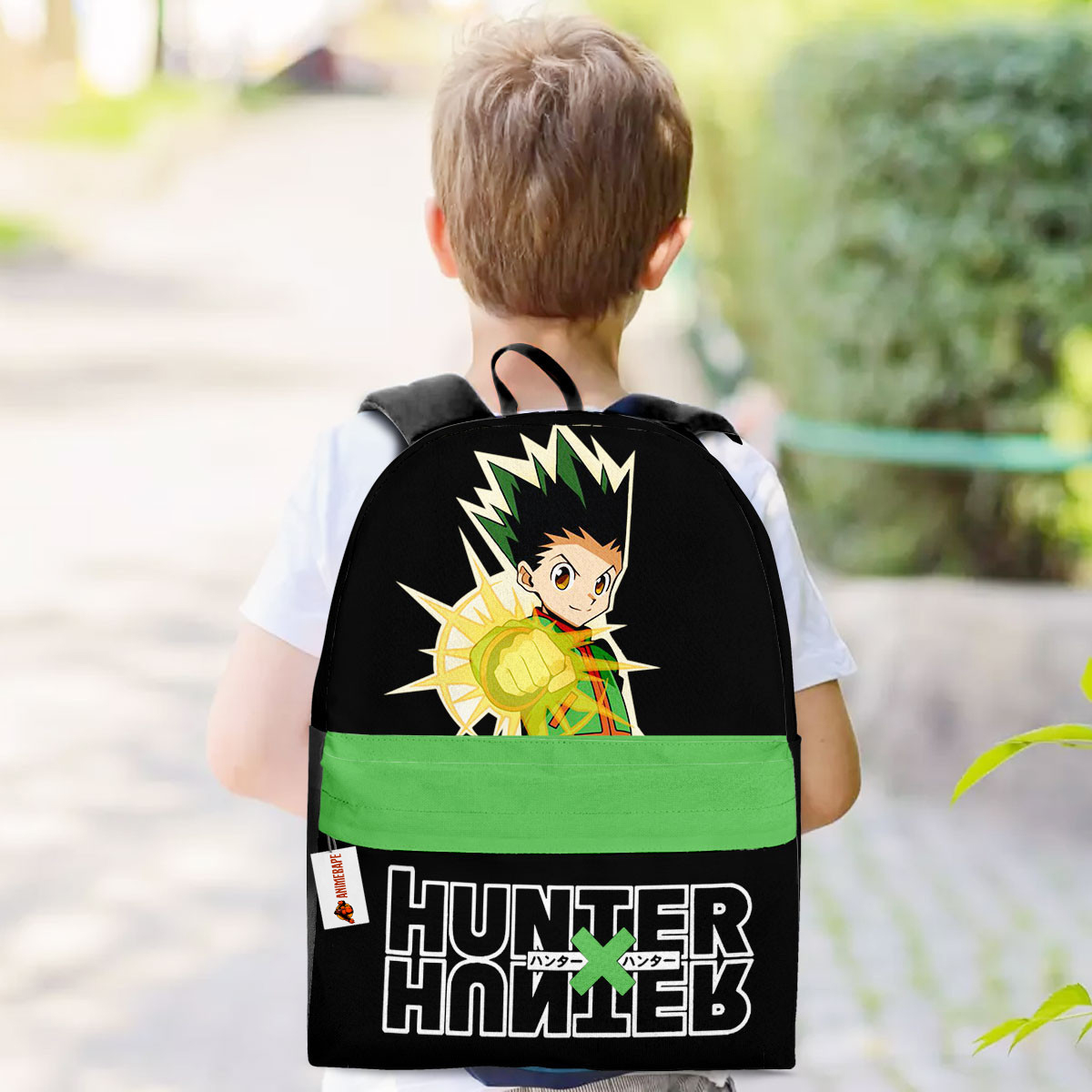 Kids School Backpack Gon Freecss 7 School Bag Hunter X Hunter - AnimeBape