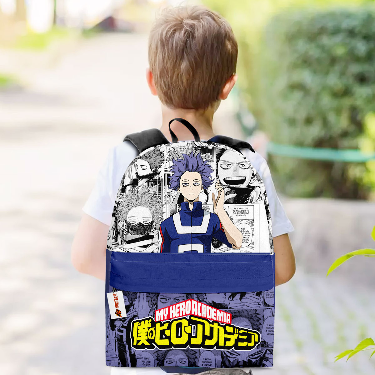 Kids School Backpack Hitoshi Shinso Manga School Bag My Hero Academia ...
