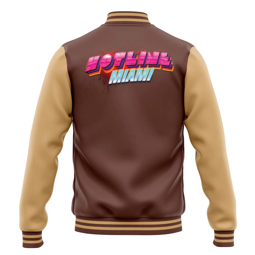 Hotline Miami Varsity Jacket - AnimeBape